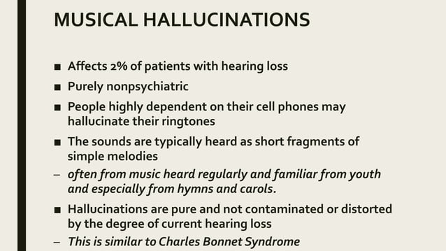 Auditory Hallucinations | PPTX | Brain and Nervous System Disorders ...