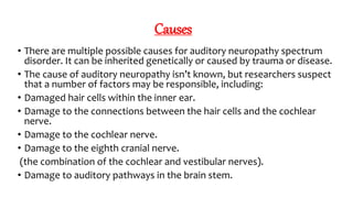 Auditory neuropathy | PPTX