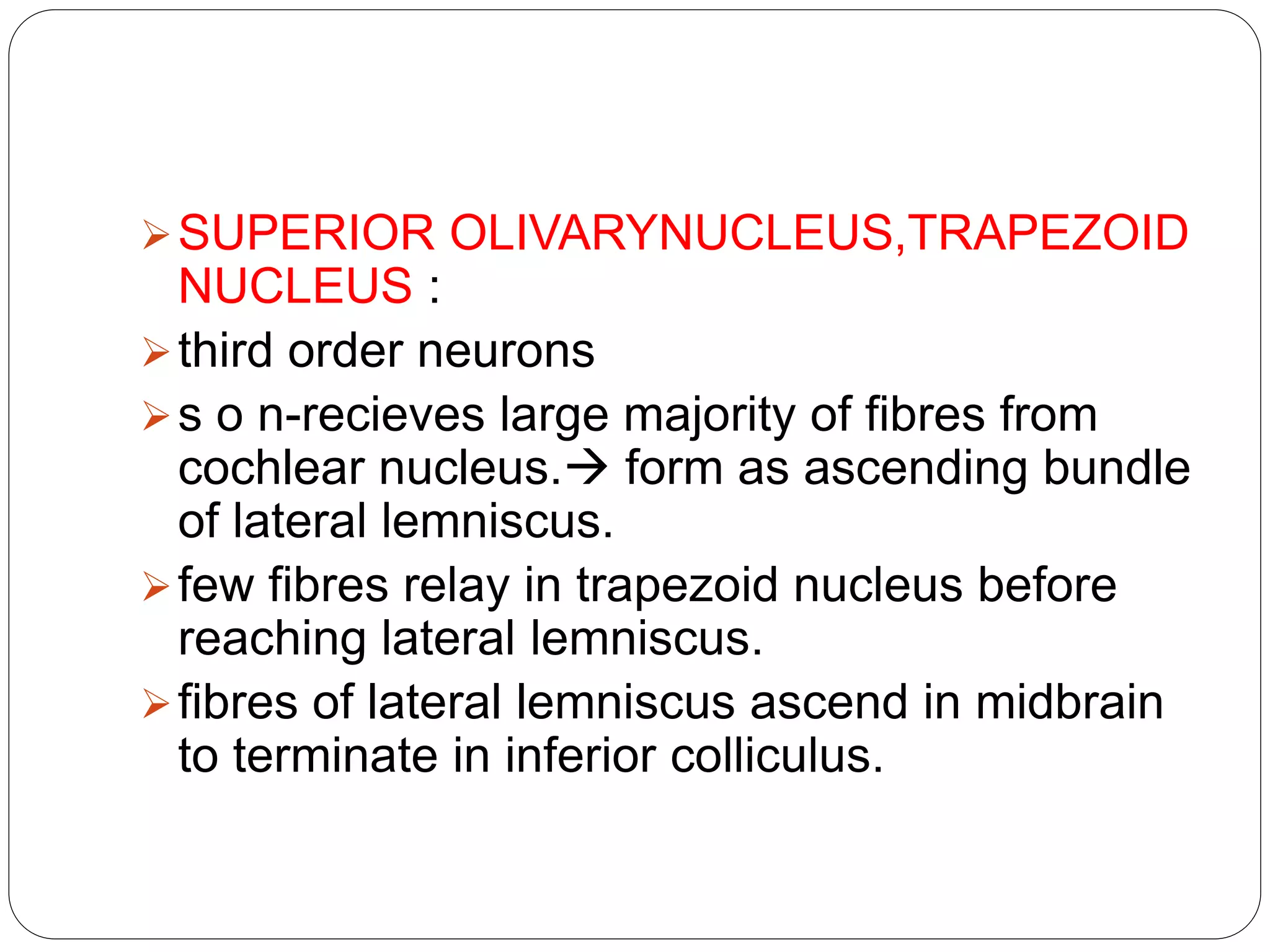 auditory pathway ppt | PPTX