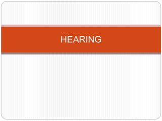 auditory pathway ppt | PPTX