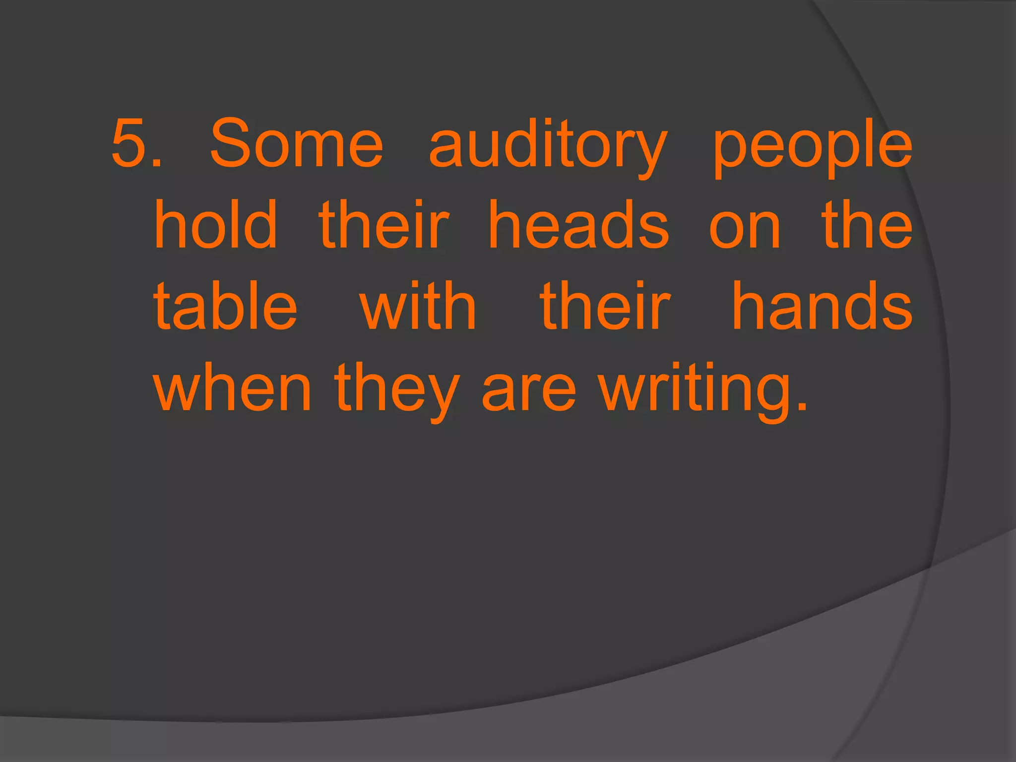 Auditory powerpoint | PPTX