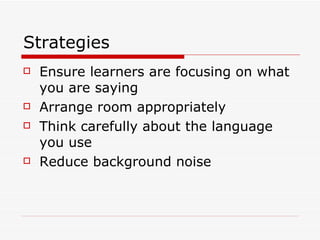 Auditory Processing Difficulties | PPT