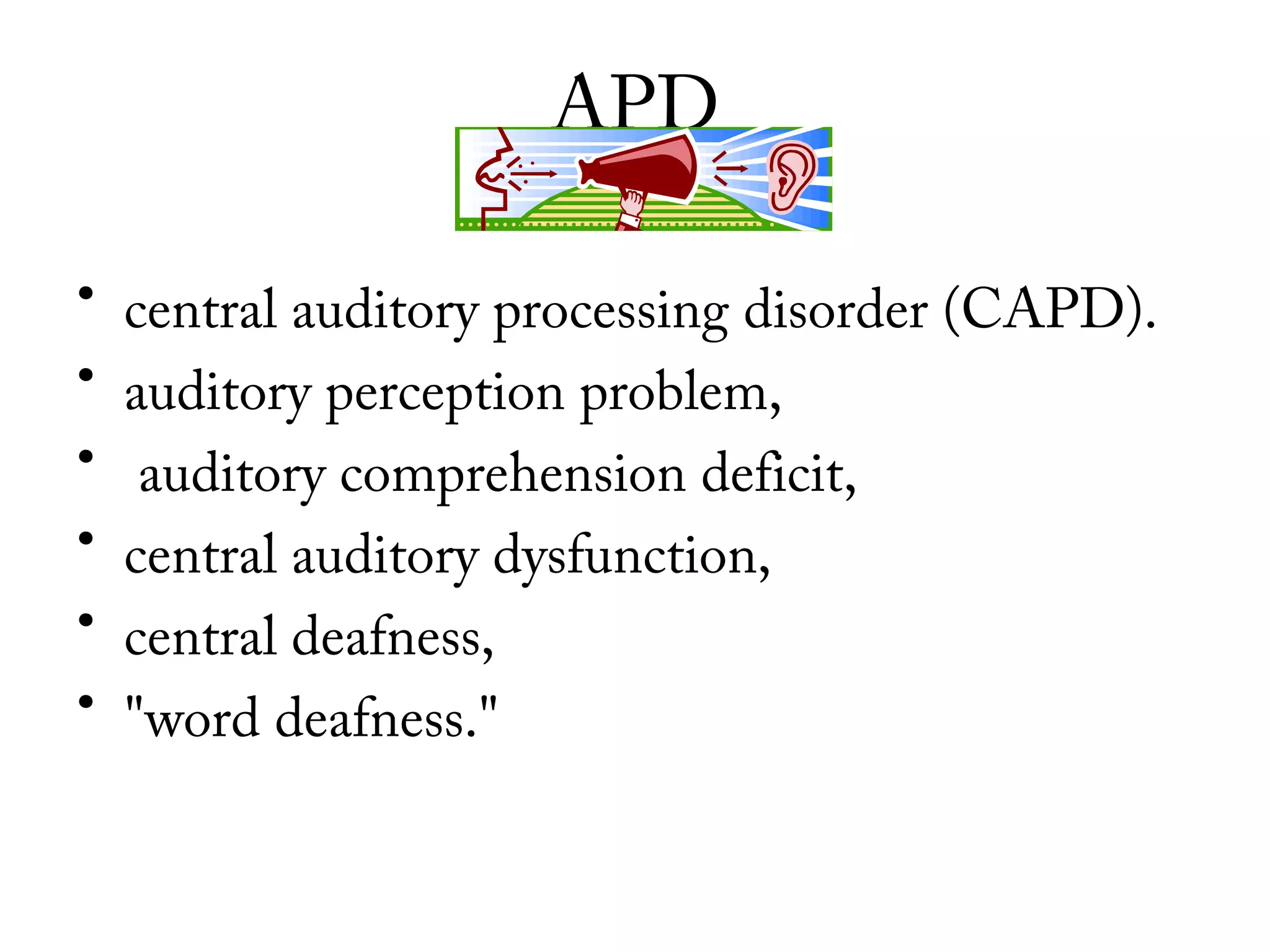 Auditory processing disorder (3) | PPT