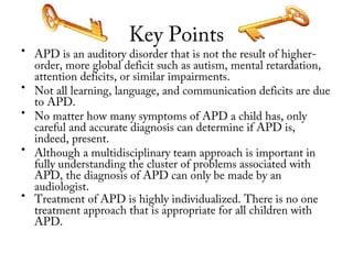 Auditory processing disorder (3) | PPT
