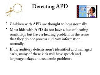 Auditory processing disorder (3) | PPT