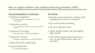 Auditory Processing Disorder | PPTX