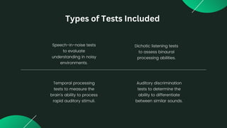 How do you test for auditory processing disorder? | PDF