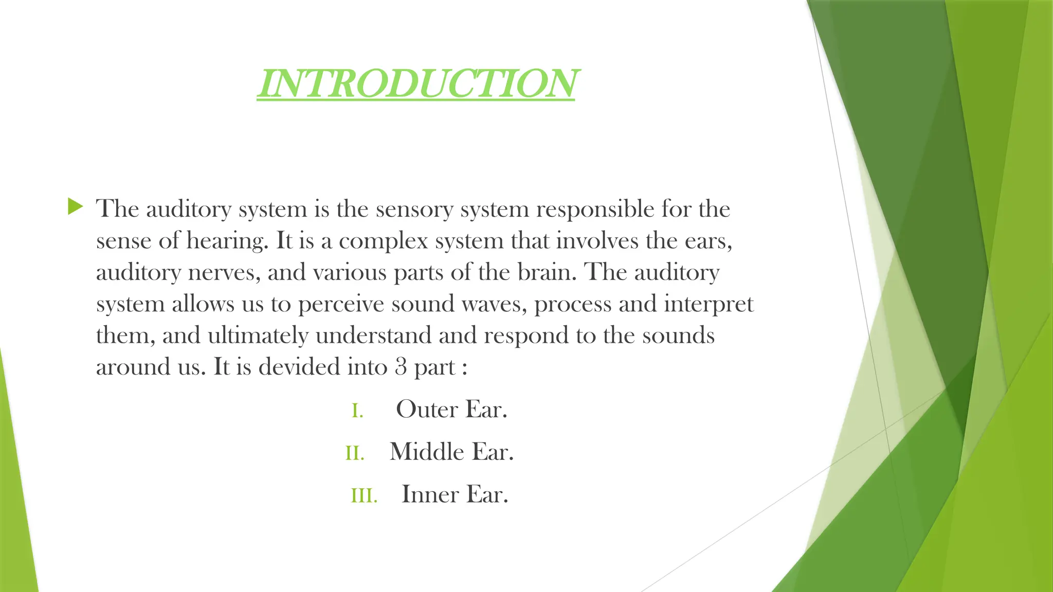Auditory system ppt.pptx byugy hfuyfyg hvuhh hh | PPT