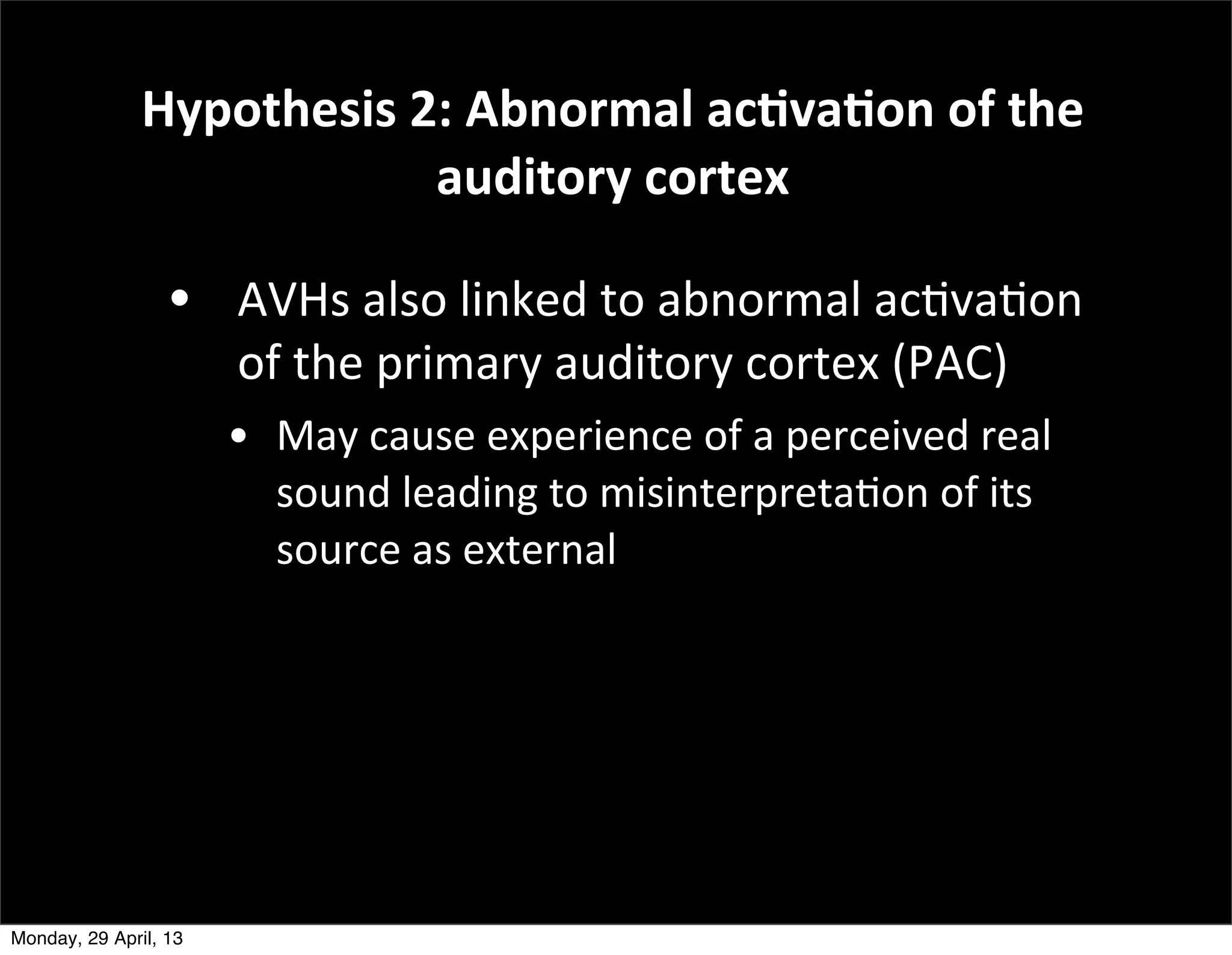 A Case Study on Auditory Verbal Hallucinations | PDF