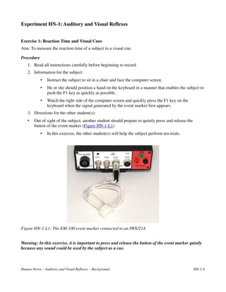 Auditory visualreflexes | PDF | Brain and Nervous System Disorders ...