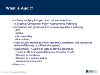 Audit Practice at CipherTechs | PPT