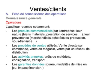 Audit par cycle ventes clients | PDF