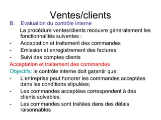 Audit par cycle ventes clients | PDF