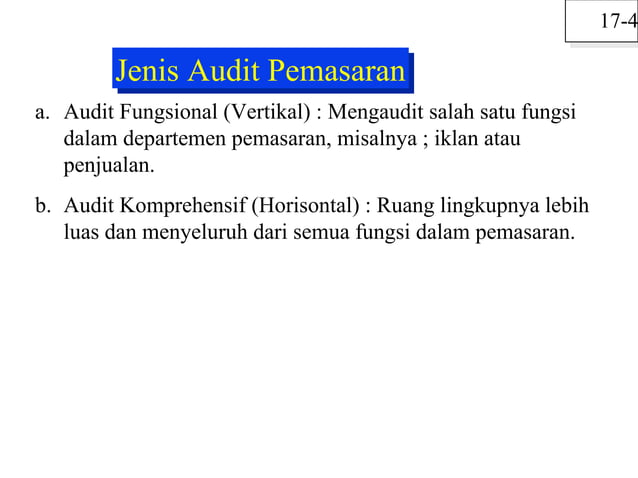 Audit pemasaran mdp | PPT
