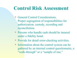 Audit planning and risk assessment | PPT