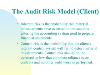 Audit planning and risk assessment | PPT
