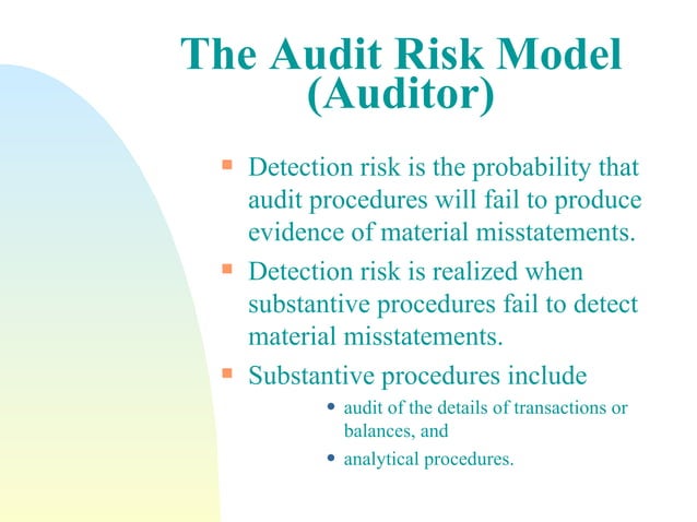 Audit planning and risk assessment | PPT