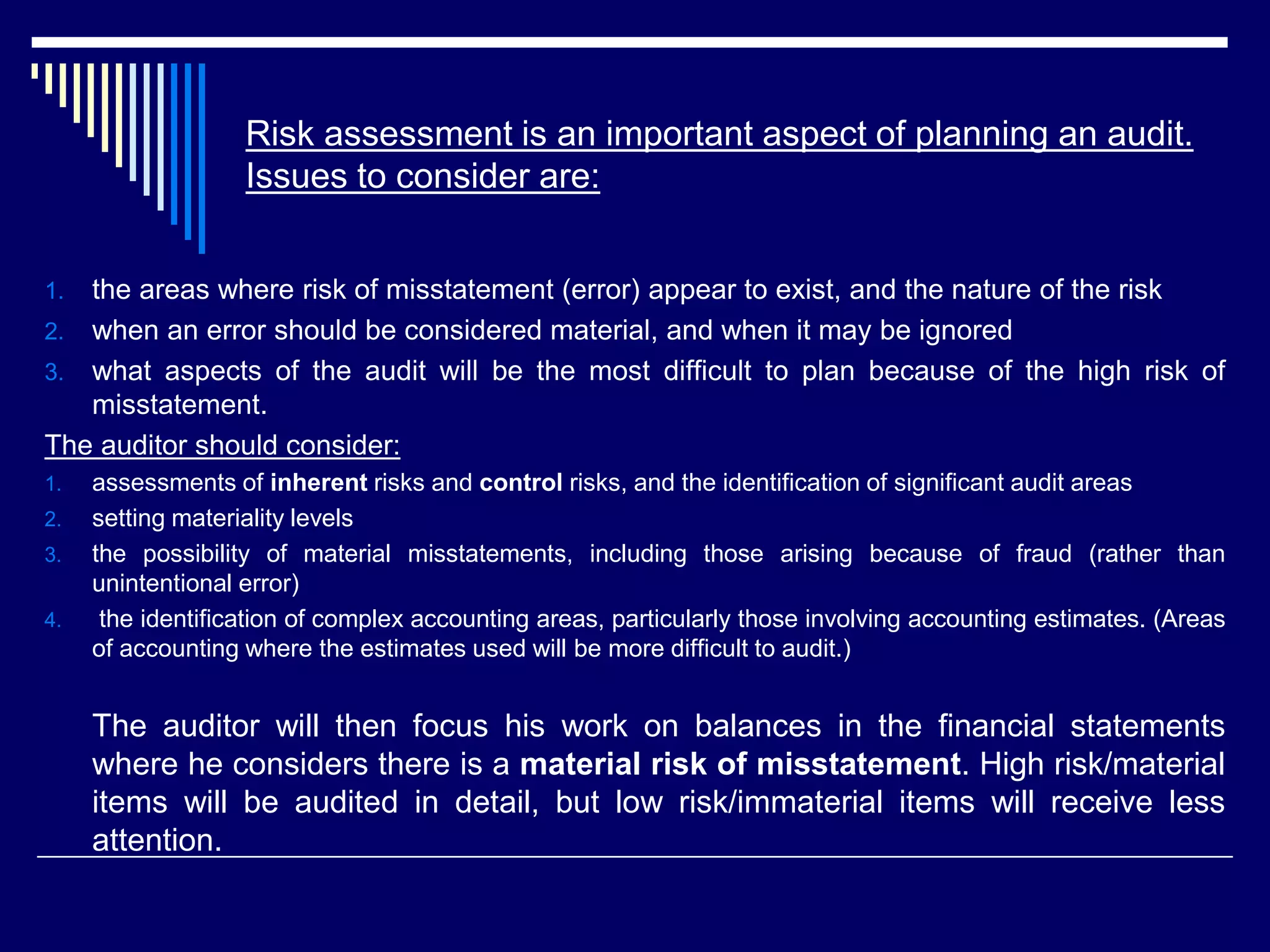 audit planning and risk assessment new slides.ppt