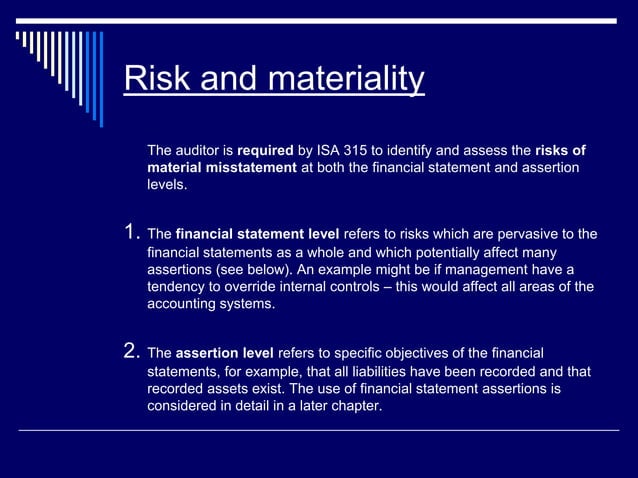 audit planning and risk assessment new slides.ppt | Business Accounting ...