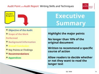Audit Point and Audit Report Writing Skills and Techniques.ppsx
