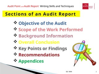Audit Point and Audit Report Writing Skills and Techniques.ppsx
