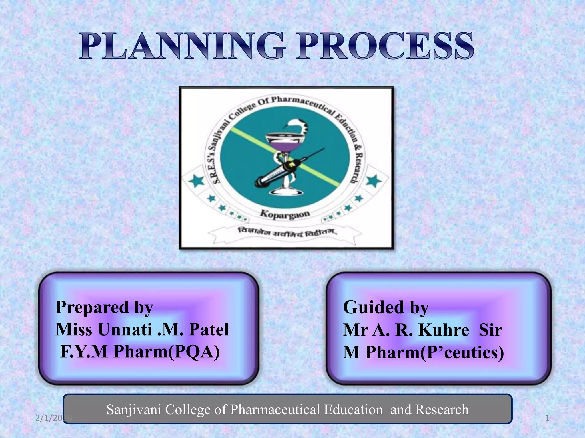 planning process in audit ppt | PPTX