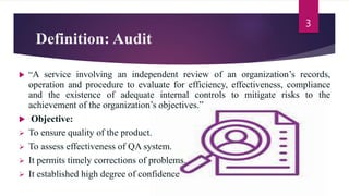 Auditing of microbiology laboratory | PPTX
