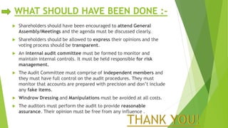 Audit ppt (enron) | PPTX