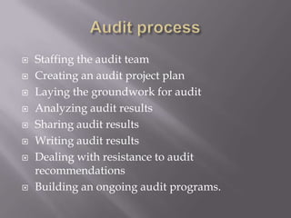 Audit presentation | PPTX