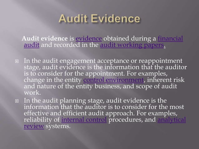Audit presentation | PPTX