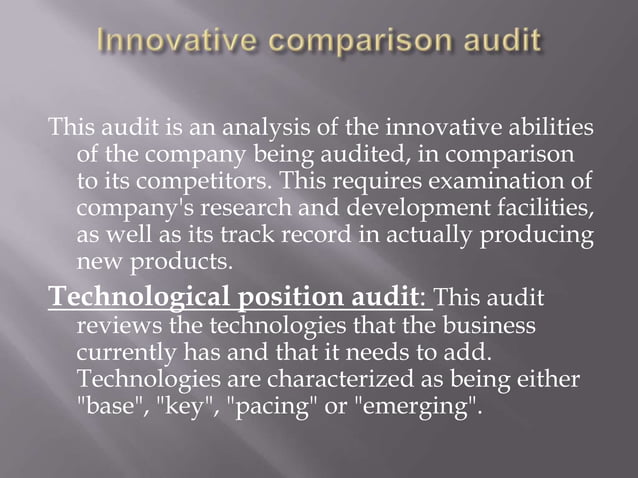 Audit presentation | PPTX