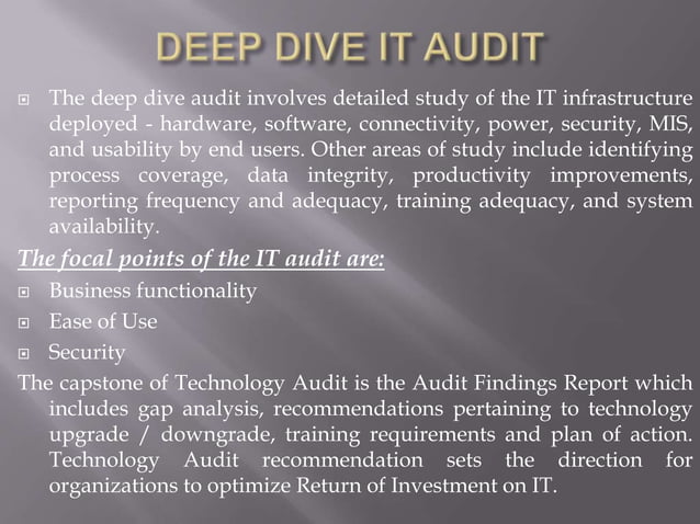 Audit presentation | PPTX