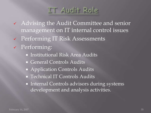 Audit presentation | PPTX