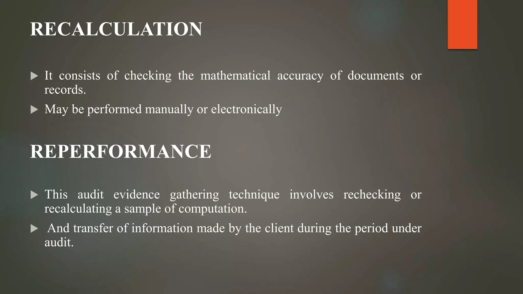 Audit presentation | PPTX