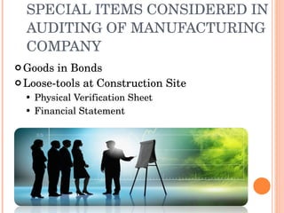 manufacturing company audit | PPT