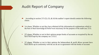 Audit Report | PPT