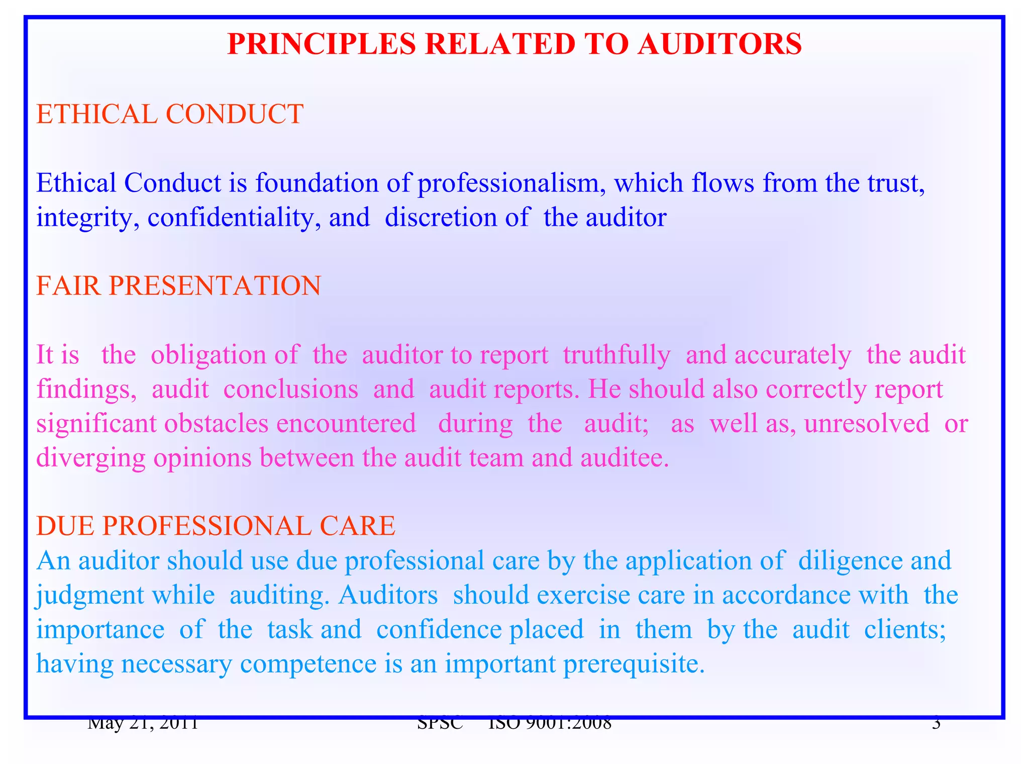 Audit Principles & Concepts | PPT