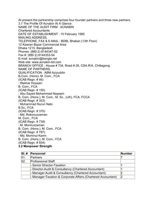 Audit procedure in Bangladesh | DOCX