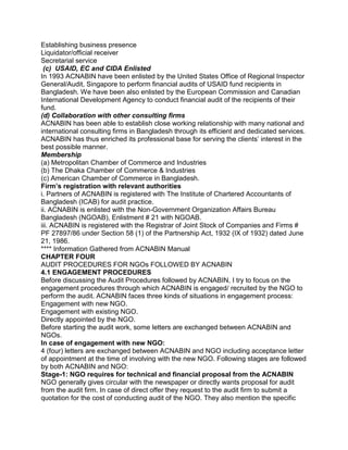 Audit procedure in Bangladesh | DOCX