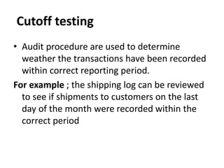 Audit procedures | PPTX