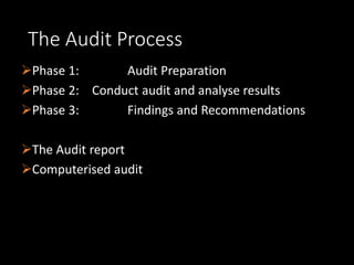 Audit_Process.ppt .... THIS PPT HAS FULL DETAIL OF AUDITING PROCESS | PPT