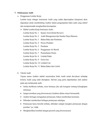 Audit produksi bersih | DOCX