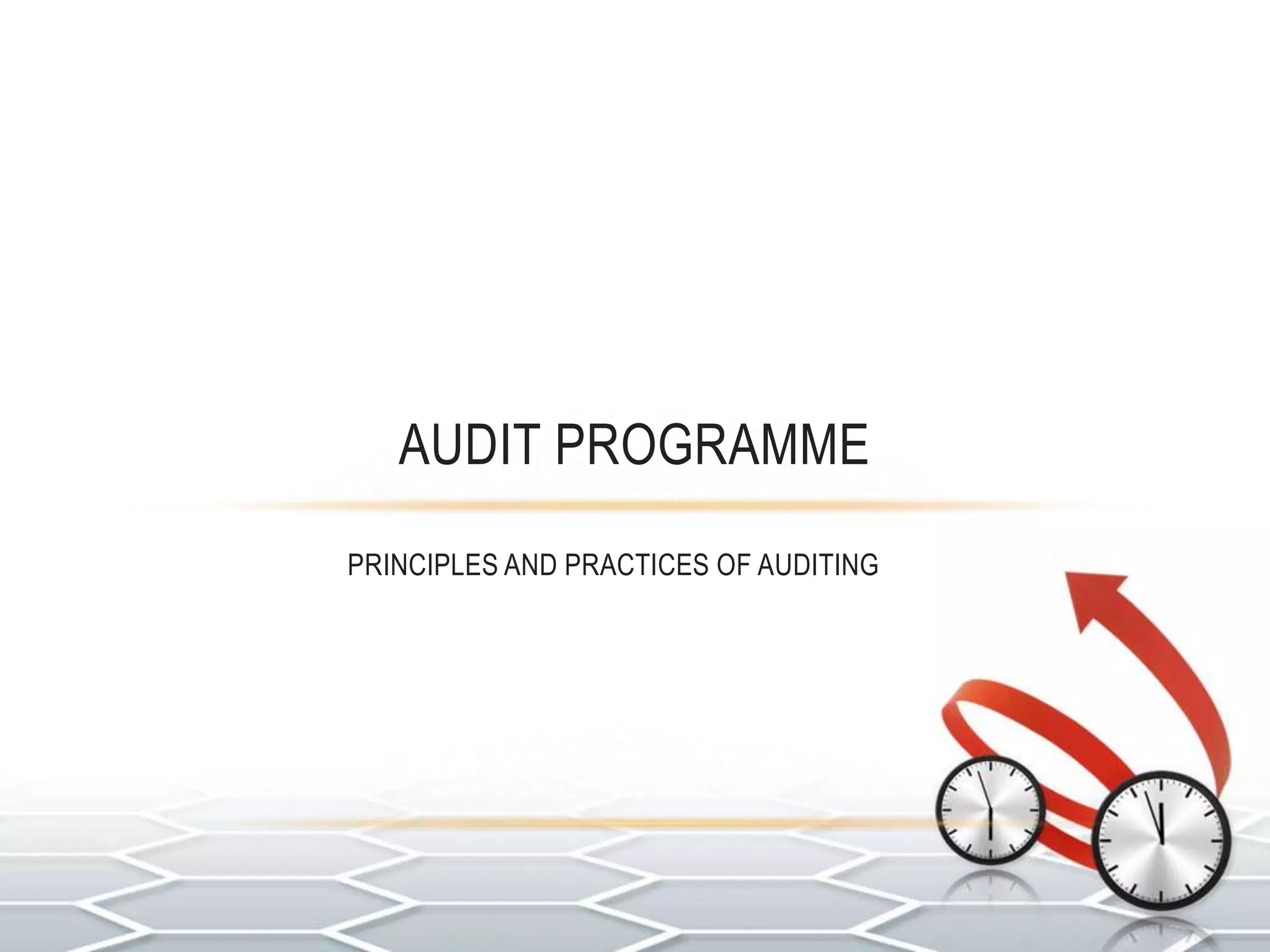 Audit programme | PPTX
