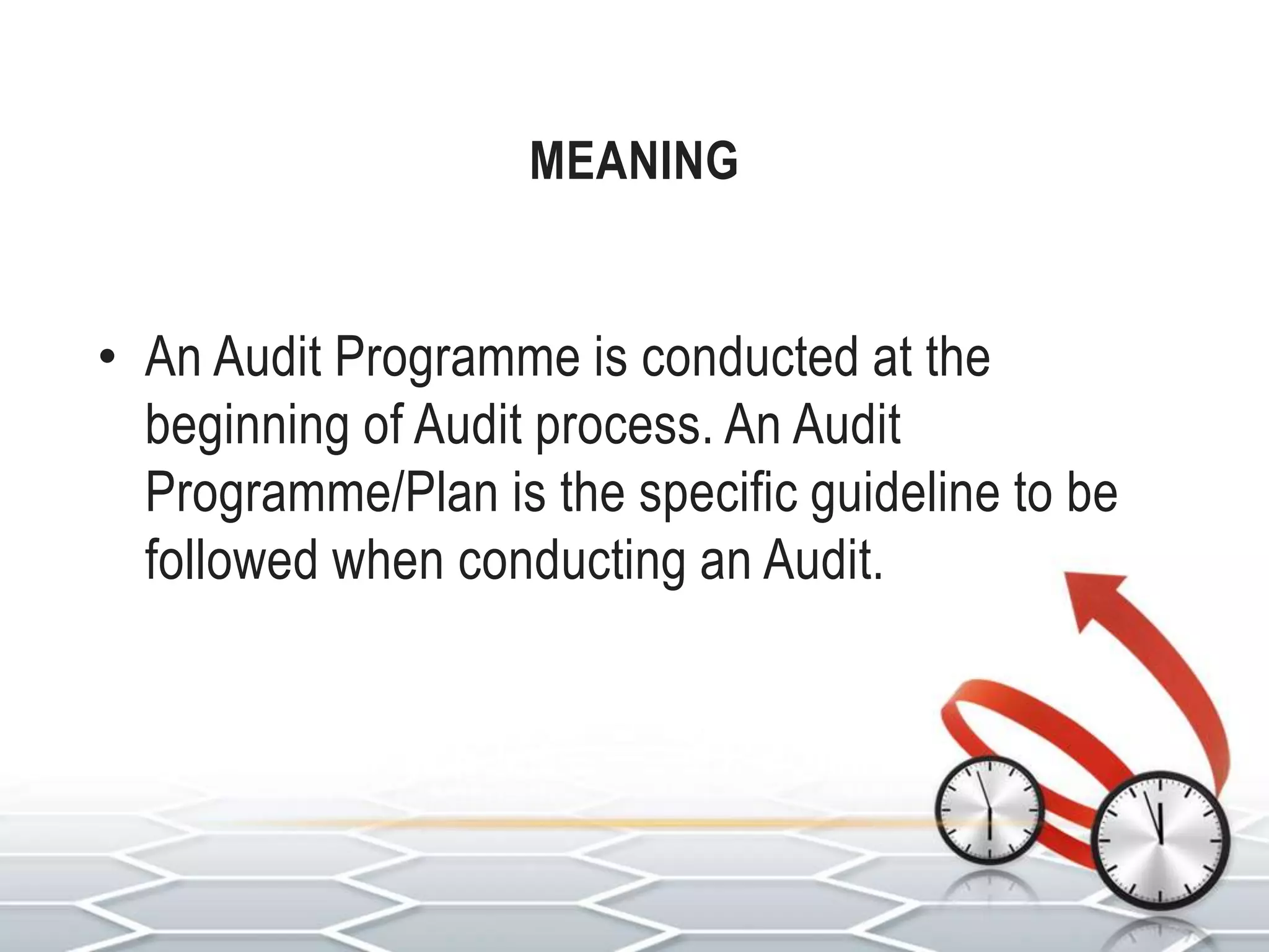 Audit programme | PPTX