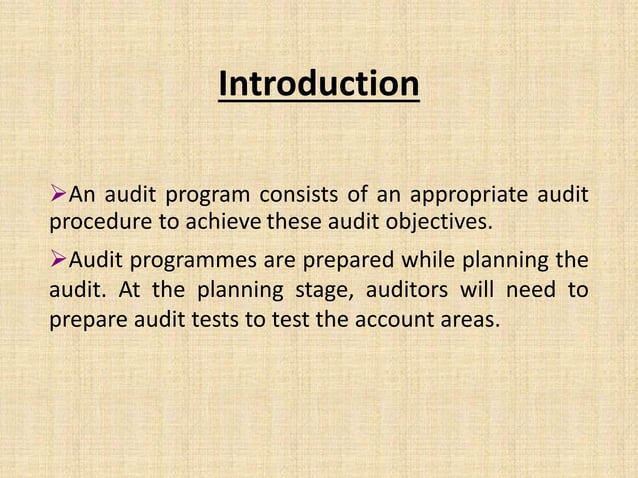 Audit Programme: Concept, Types, Functions, Advantages & Disadvantages | PPTX