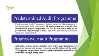 AUDIT Programme and audit report on tcs company .pptx