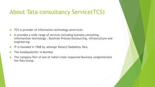 AUDIT Programme and audit report on tcs company .pptx