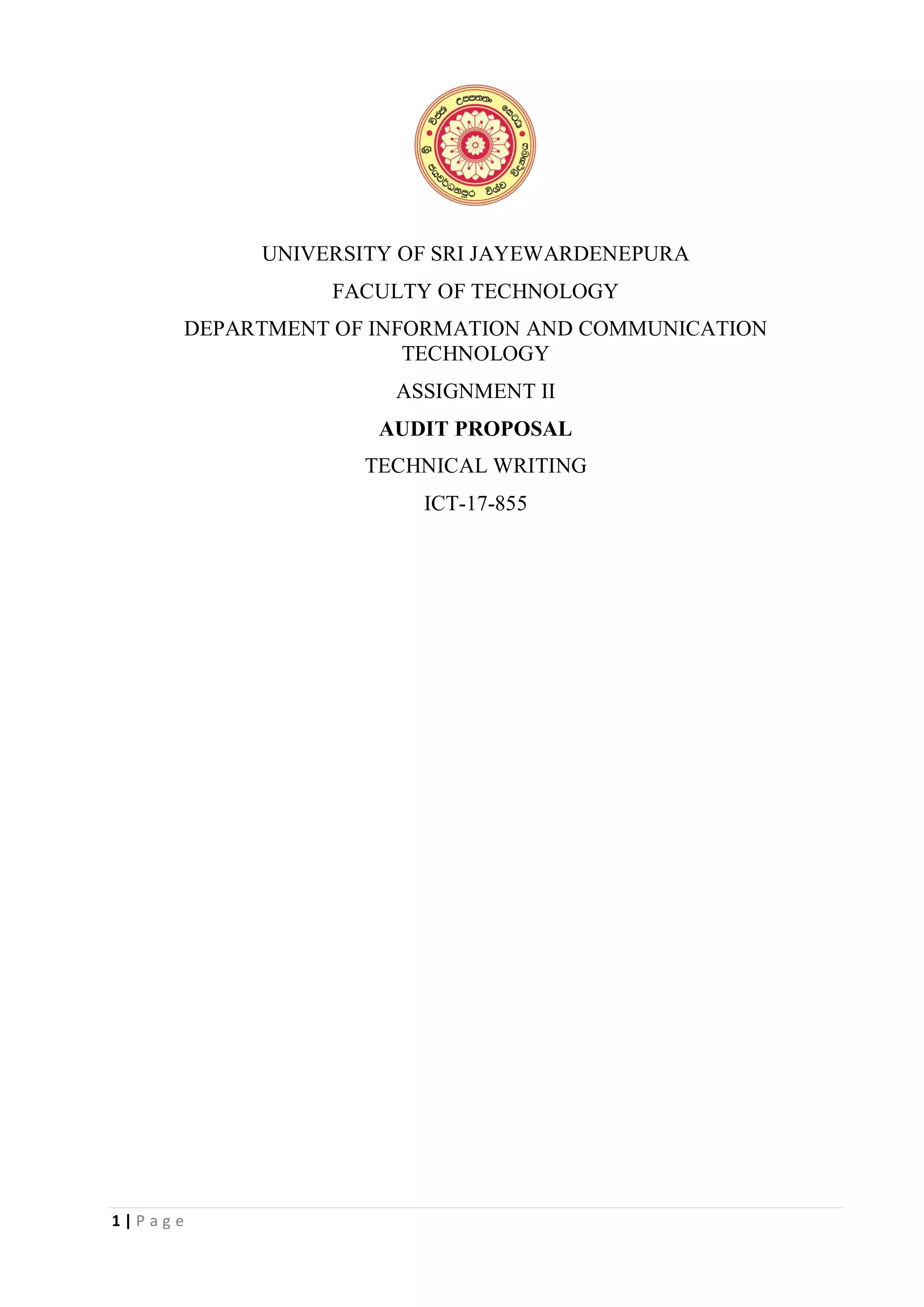 Audit proposal | PDF