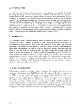 Audit proposal | PDF | Educational Assessment | Education