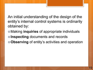 Audit report- Consideration of Internal Control | PPTX